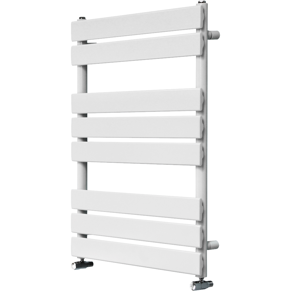 Designer Flat Panel Heated Bathroom Towel Rail Radiator Chrome White ...