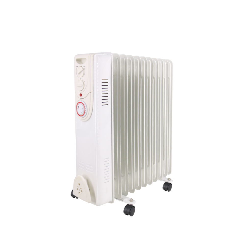 Electric Oil Filled Radiator 2500W 11 Fin Portable Heater with 24H ...