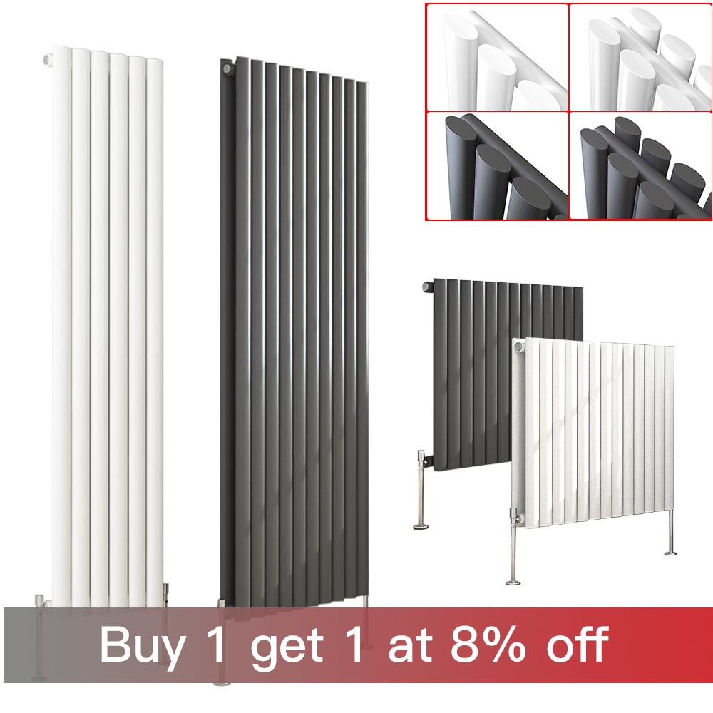 Horizontal Vertical Designer Oval Column Radiator Heating Single Double ...