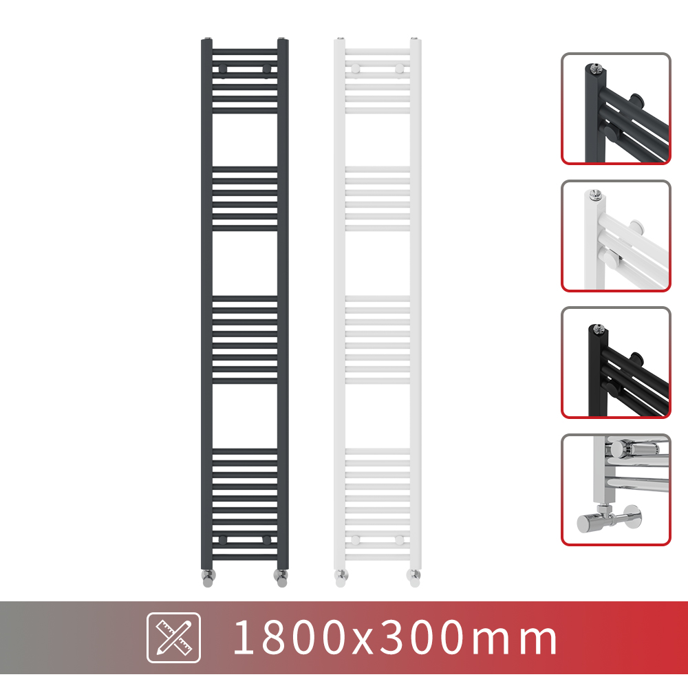 Bathroom Heated Towel Rail Radiator Straight Curved Heating Ladder ...