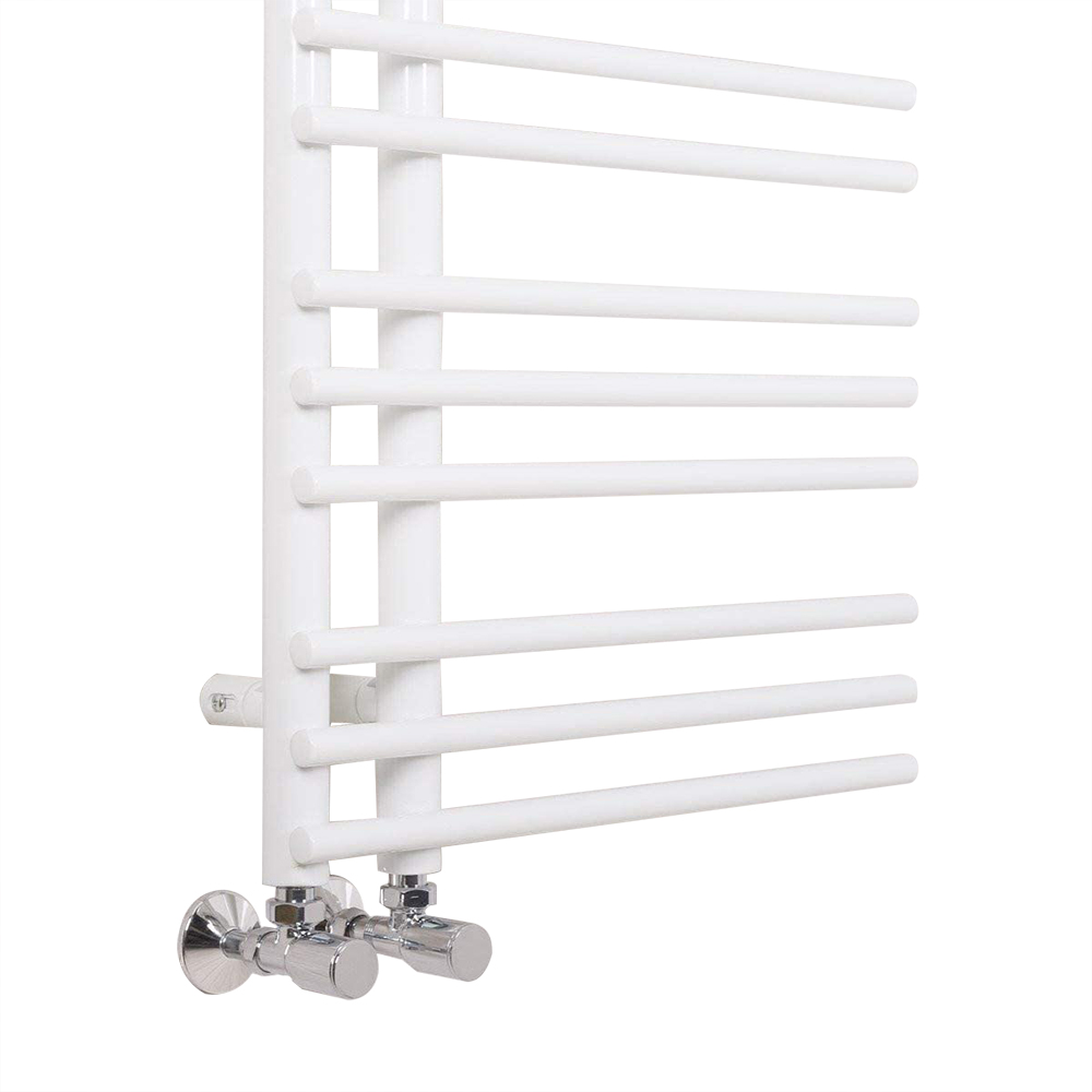 Modern White Chrome Bathroom Heated Warmer Designer Towel Rail Radiator