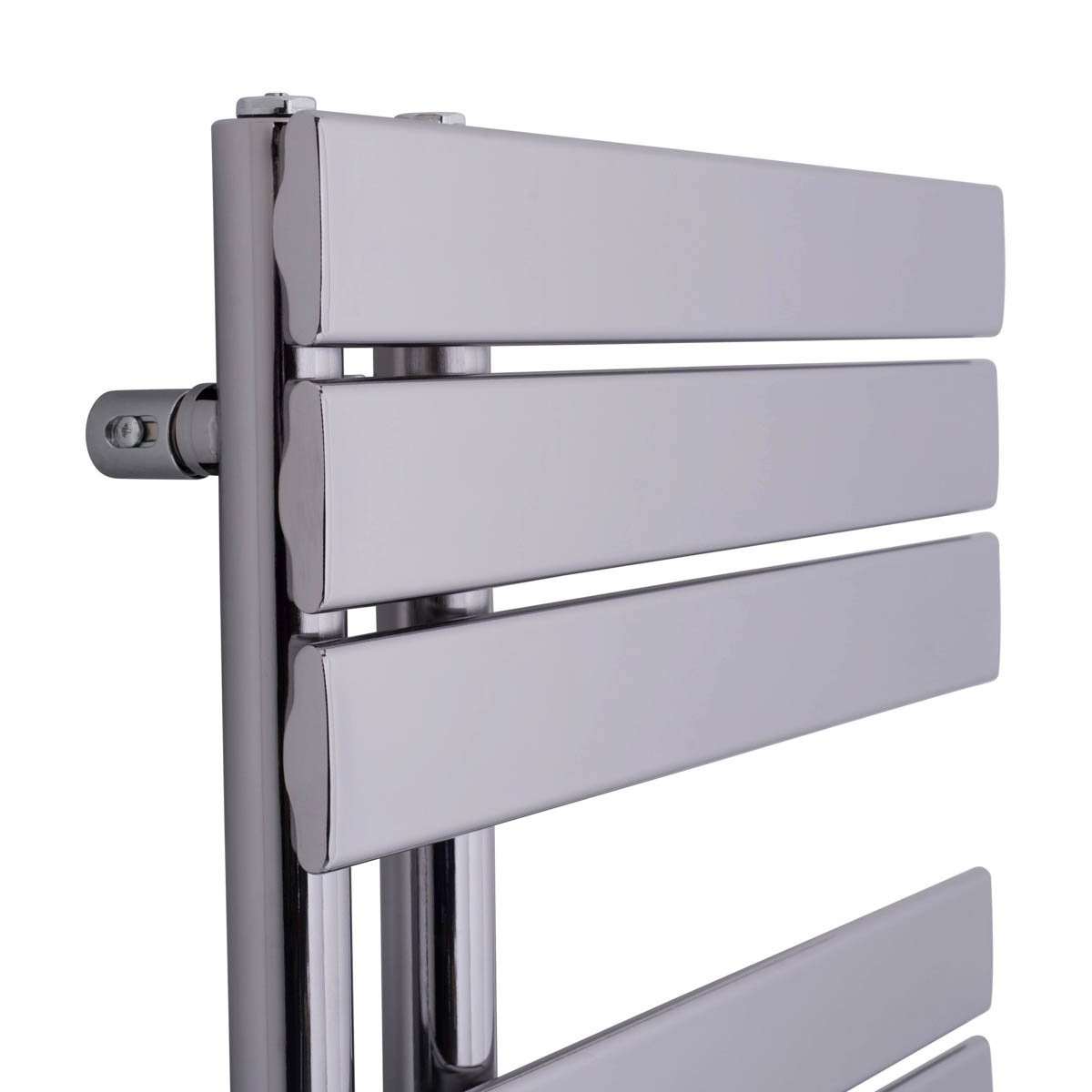 Designer Flat Panel Heated Bathroom Towel Rail Radiator Warmer Chrome ...