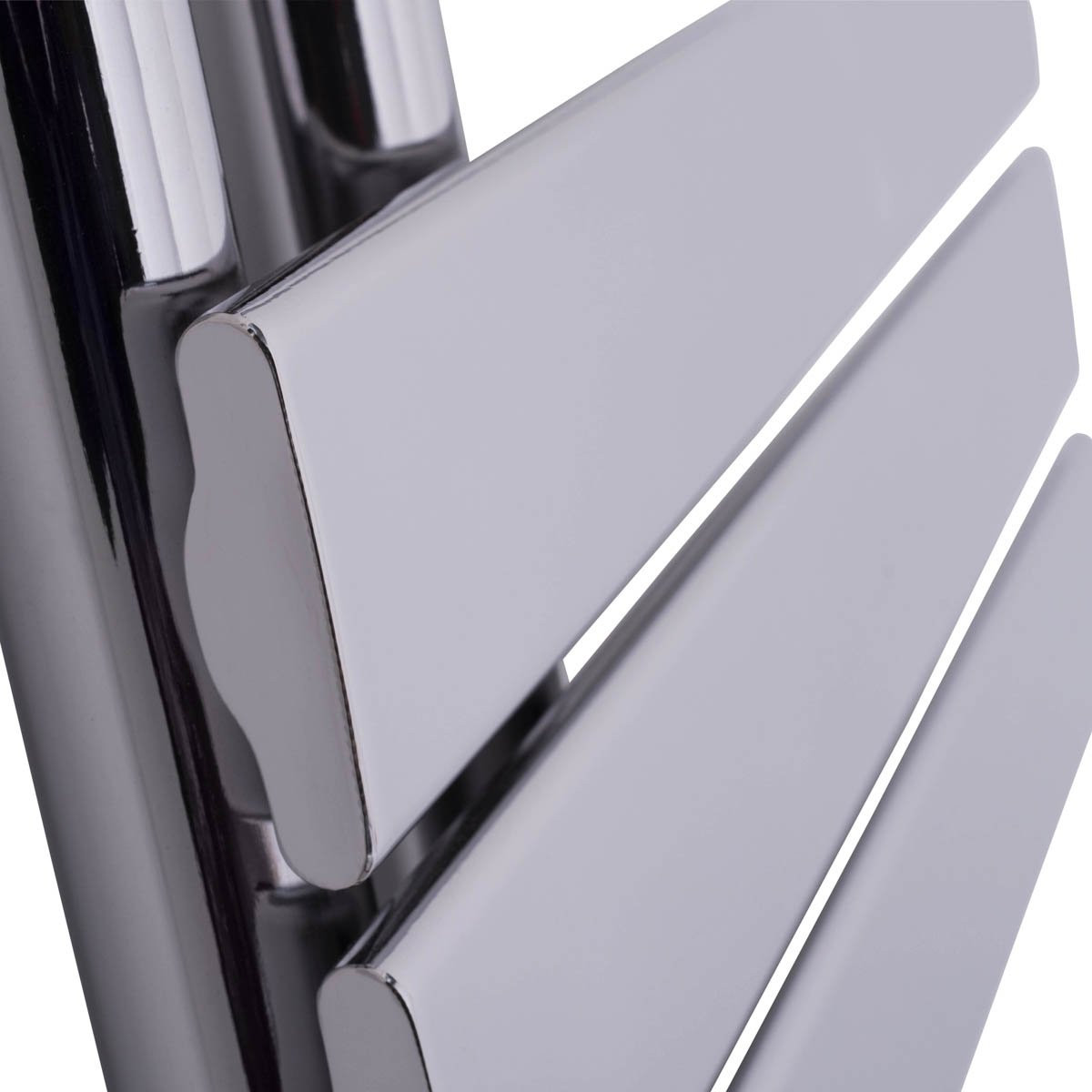 Modern White Chrome Bathroom Heated Warmer Designer Towel Rail Radiator