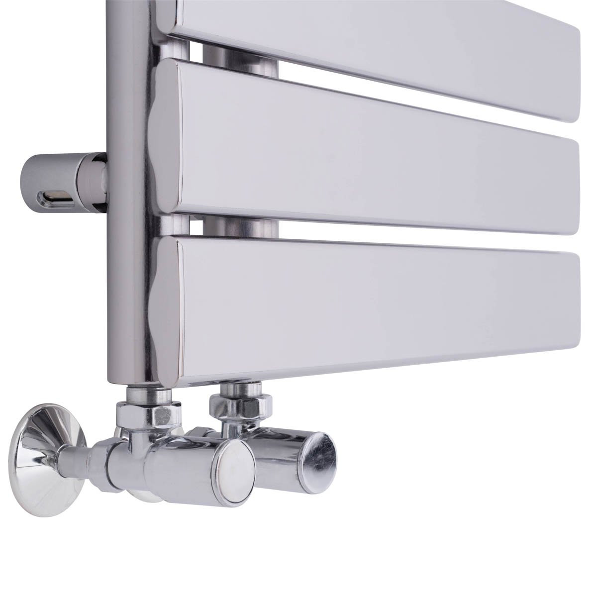 Designer Flat Panel Heated Bathroom Towel Rail Radiator Warmer Chrome ...