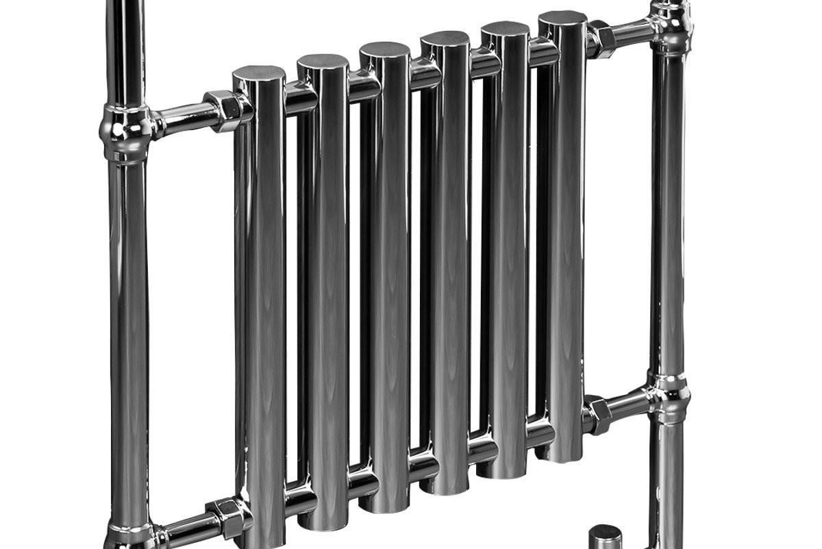 Traditional Victorian Column Bathroom Heated Towel Rail Radiator ...