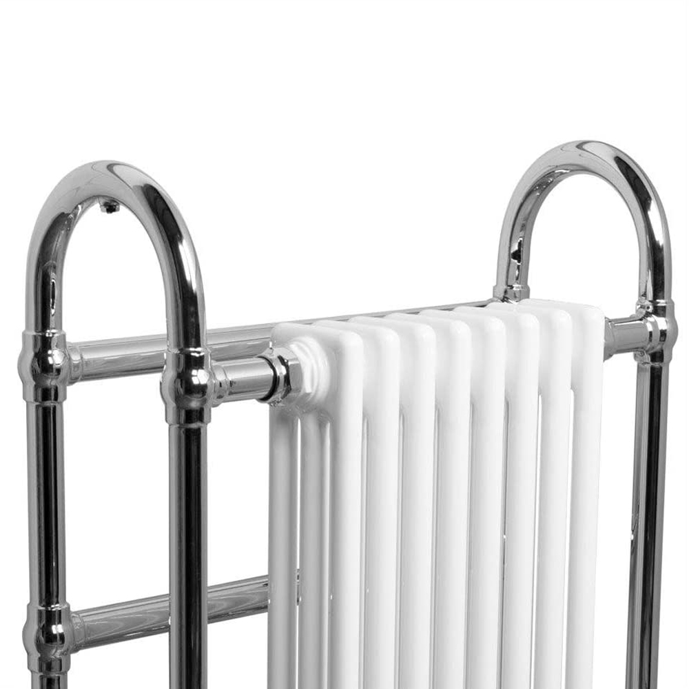 Traditional Victorian Column Bathroom Heated Towel Rail Radiator ...