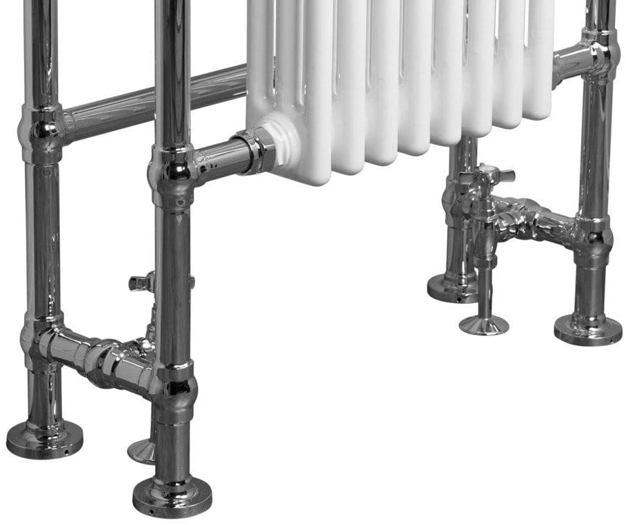 Traditional Victorian Column Bathroom Heated Towel Rail Radiator ...