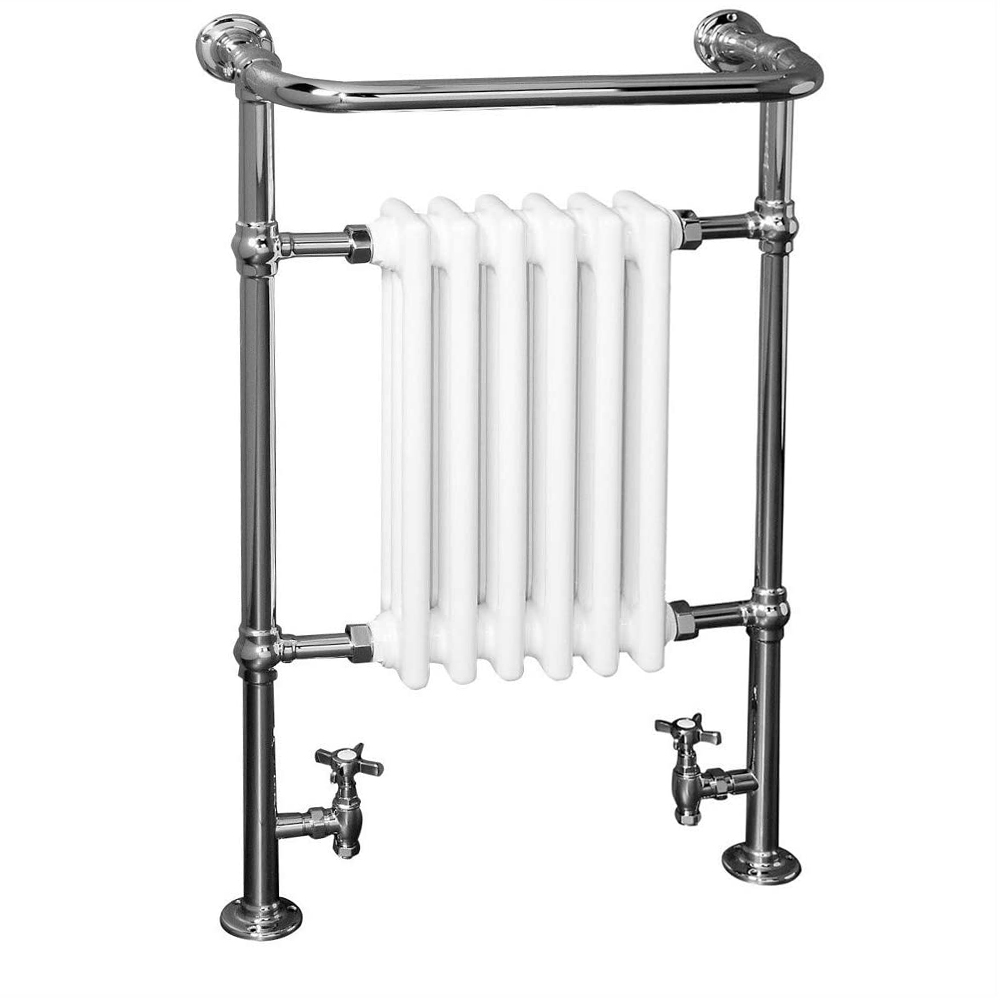 Traditional Victorian Column Bathroom Heated Towel Rail Radiator ...