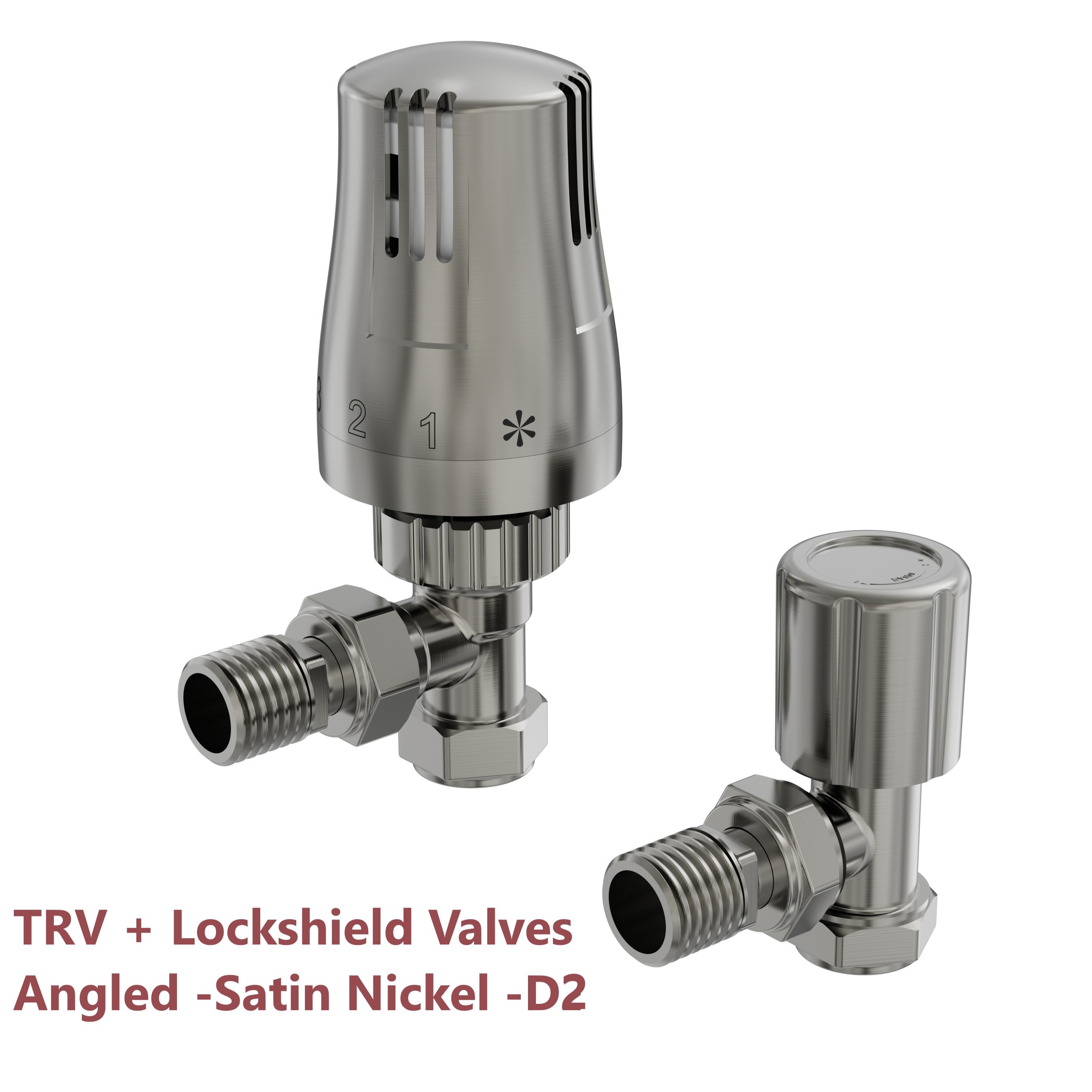 Thermostatic Manual Lockshield Radiator Valves 15mm Angled Straight ...