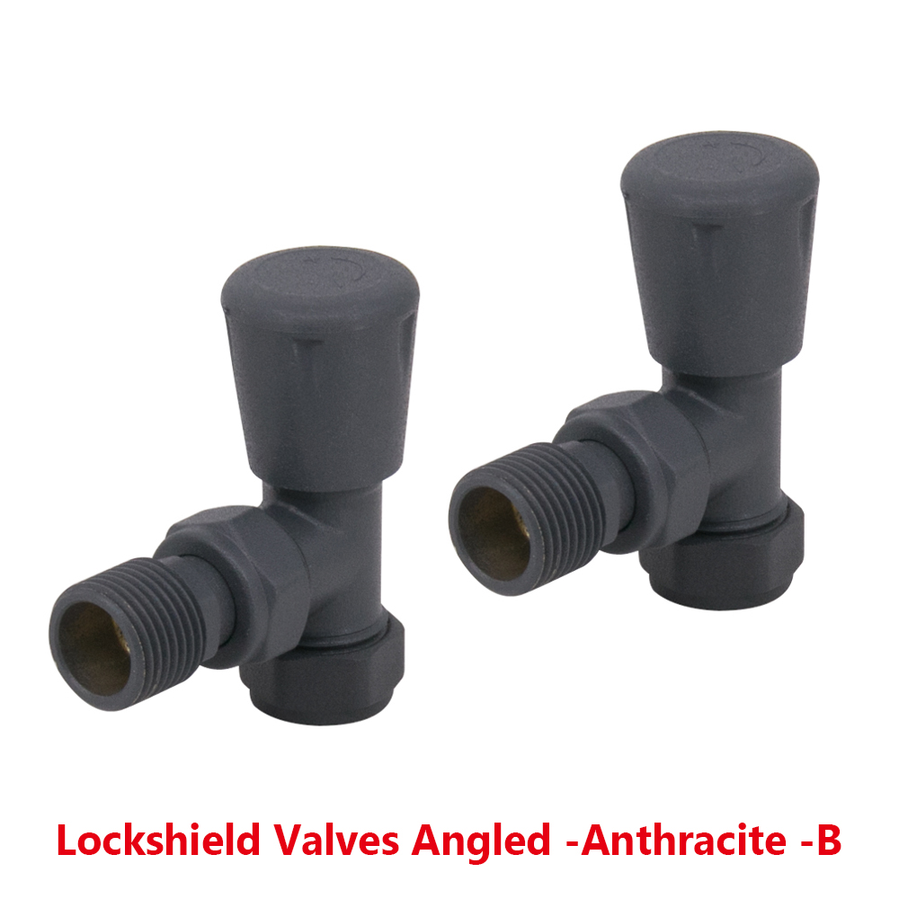 Thermostatic Manual Lockshield Radiator Valves 15mm Angled Straight ...