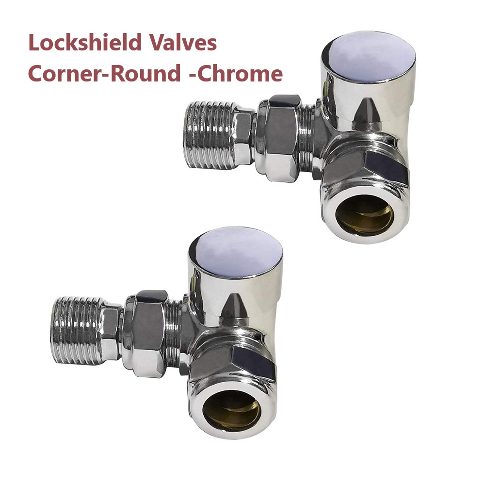 Thermostatic Manual Lockshield Radiator Valves 15mm Angled Straight ...