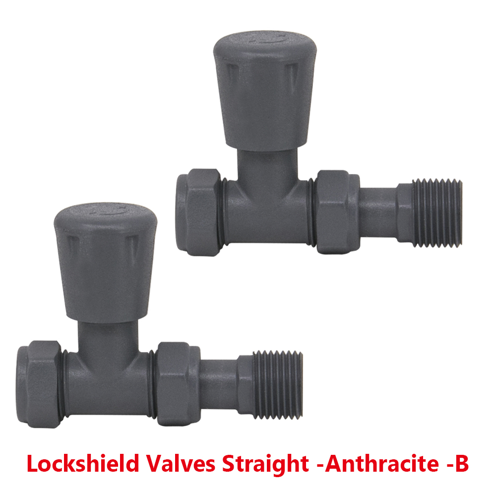 Thermostatic Manual Lockshield Radiator Valves 15mm Angled Straight ...