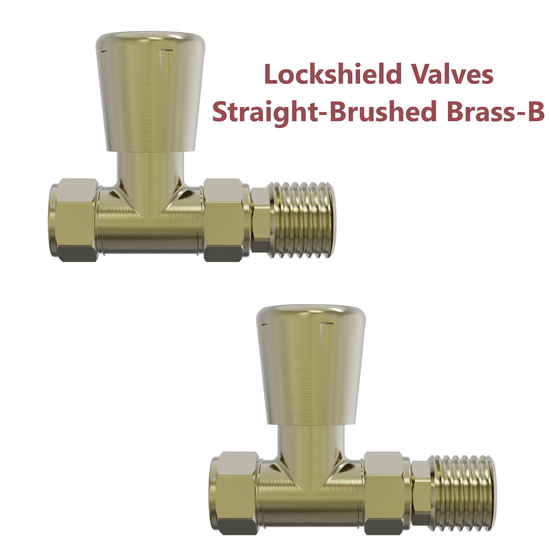 Thermostatic Manual Lockshield Radiator Valves 15mm Angled Straight ...