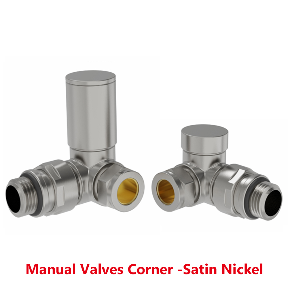 Thermostatic Manual Lockshield Radiator Valves 15mm Angled Straight ...