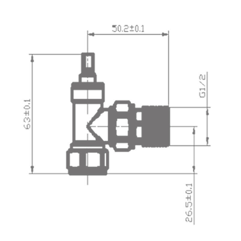 Thermostatic Manual TRV Radiator Valves 1/2" x 15mm Angled Straight Rad ...