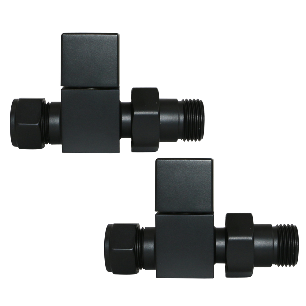 Thermostatic Manual TRV Radiator Valves 1/2" x 15mm Angled Straight Rad ...