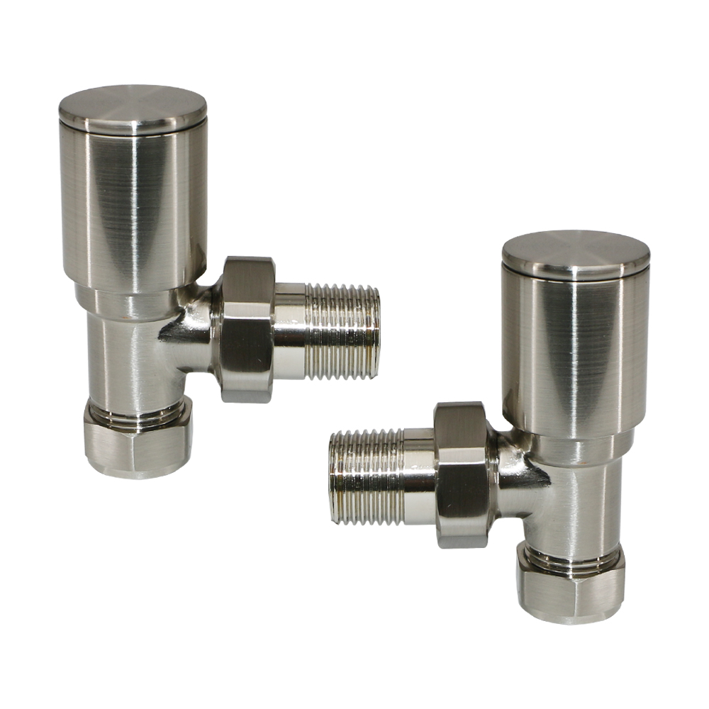 Thermostatic Manual TRV Radiator Valves 1/2" x 15mm Angled Straight Rad ...