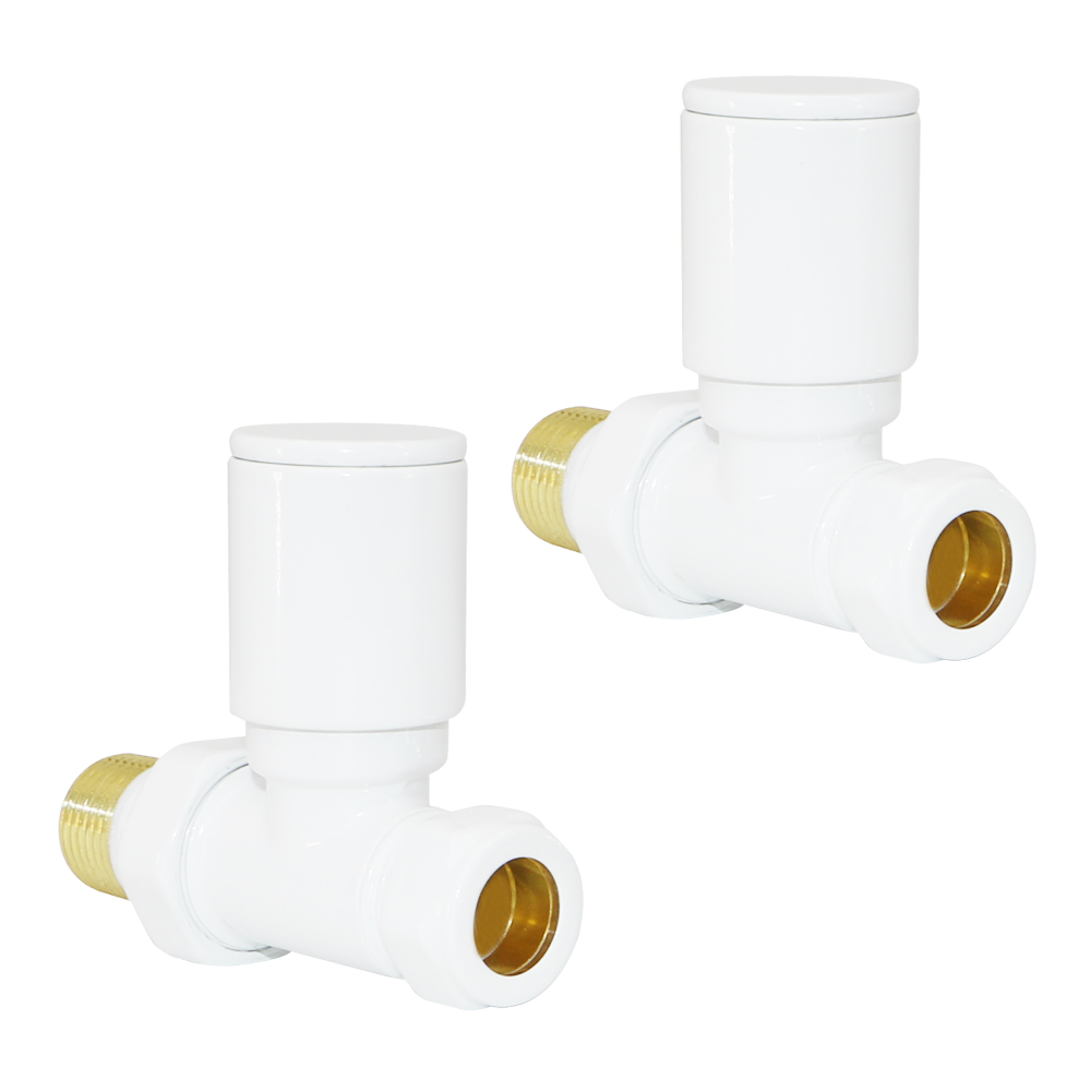 Thermostatic Manual TRV Radiator Valves 1/2" x 15mm Angled Straight Rad ...